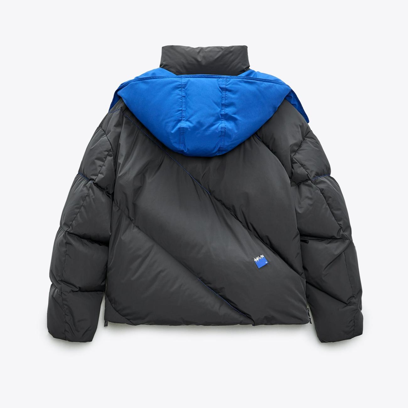 Ader Error x Zara Oversize Puffer Jacket Grey