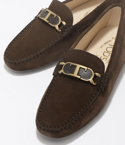 LOGO SUEDE LOAFERS
