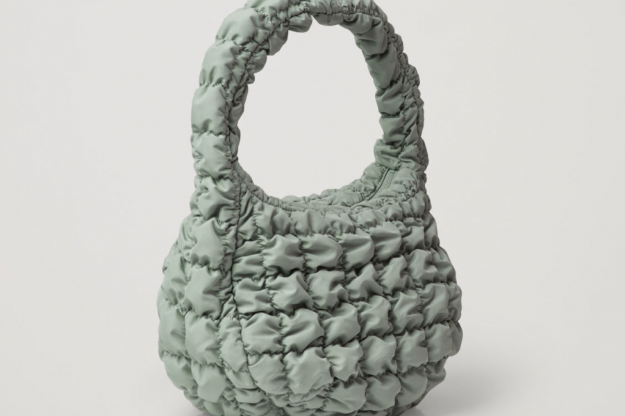 COS Quilted Mini Bag Bright Green
