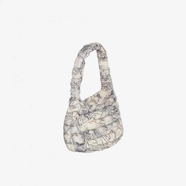 COS Quilted Oversized Shoulder Bag Beige