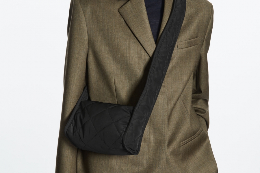 COS Quilted Mini Bag Black