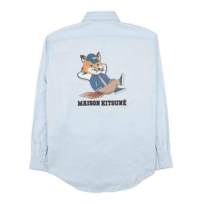 Men's Dressed Fox Printing Shirt