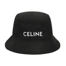 CELINE embroidered bucket hat cotton gabardine