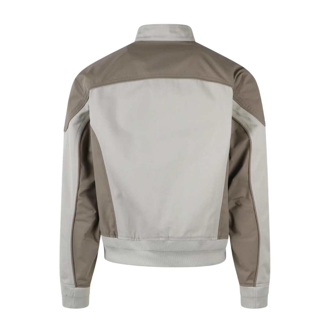 cotton canvas bomber jacket